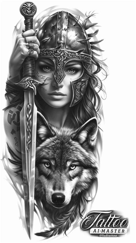 Female Warrior Tattoo Ideas