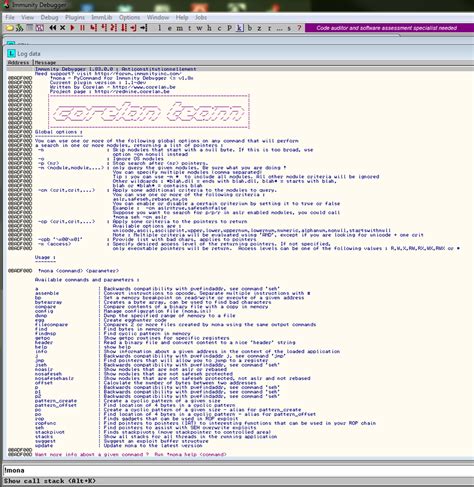 Mona Py The Manual Only Works On Immunity Debugger And Up And Windbg
