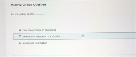 solved multiple cholce questionan integrating centerdetects