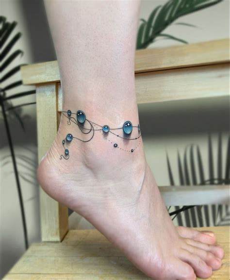 Anklet Tattoos Tattooed Anklets Ankle Bracelet Tattoos Foot Jewelry Tattoos Tattoo Anklet