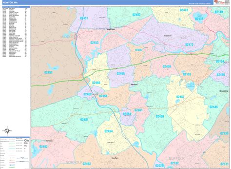 Newton Ma Zip Code Map Map