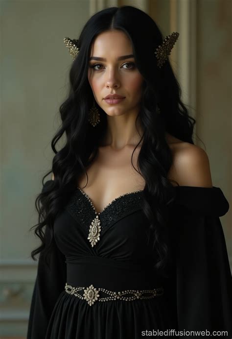 Elven Princess Attending A Ball Stable Diffusion Online