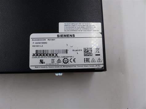 Siemens Rx1501 L2 Ruggedcom Series Utility Grade Layer 2 Switch And Router Ebay