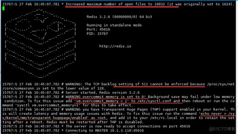 Redis 启动警告错误解决51cto博客redis Server 启动