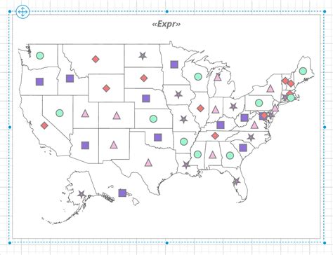 Design Map Using Marker Rule Bold Reports Designer