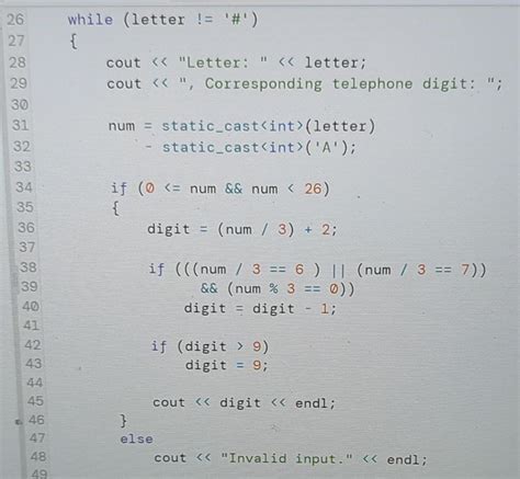 Solved Program Telephone Digits This Is An Example Of