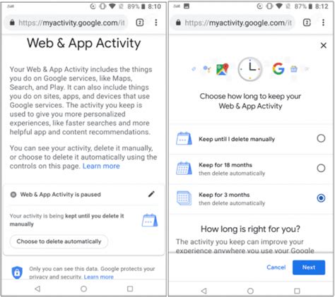 How To Make Google Auto Delete Your Location And Web Activity Data