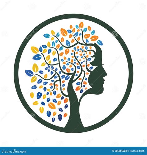 Woman Tree Template Design Stock Vector Illustration Of Growing