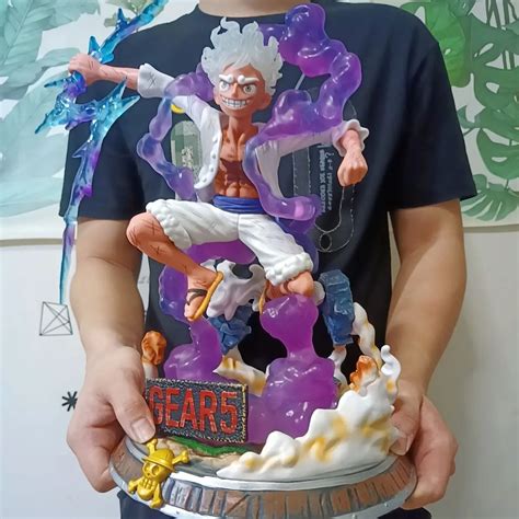 원피스 기어 5 루피 피규어 니카 태양신 고스트 섬 2 머리 애니메이션 입상 Pvc 동상 소장 모델 인형 장난감 선물 Aliexpress