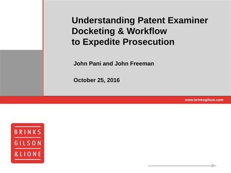 Pdf Understanding Patent Examiner Docketing And Workflow To