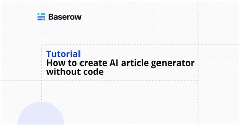 Baserow On Linkedin Make Ai Openai Automation Contentcreator