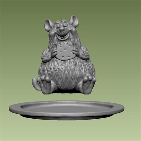 🐀 Emile The Rat Eating Cheese From Ratatouille Easy Print・ Stl File For