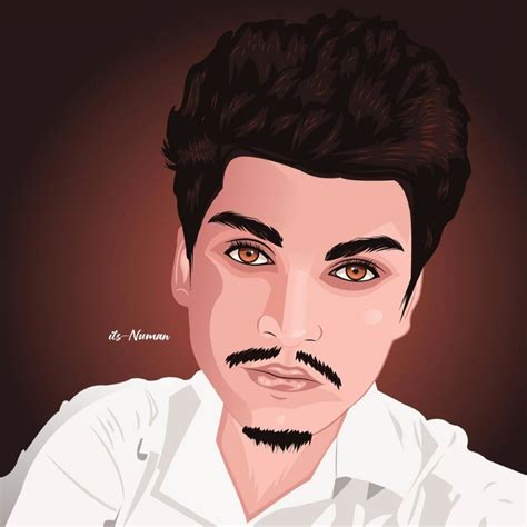 Muhammad Numan 🇵🇸 On Linkedin Vector Portrait😊