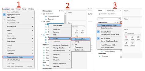 how to create calculated fields in tableau tableau calculations