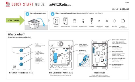 Security Brands Ridge Rte Wireless Request To Exit Station Guide