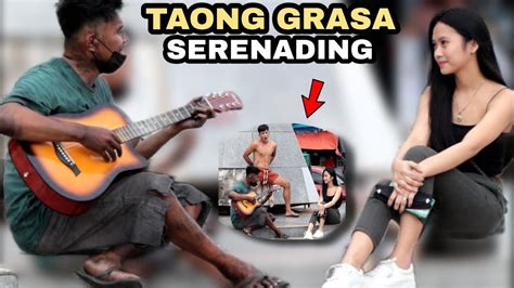 TAONG GRASA SERENADING WITH KINGLUCKSS "PUBLIC PRANK" - YouTube