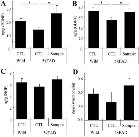 Quantification Of Neurotrophic Factors And Synaptic Markers In The Download Scientific Diagram