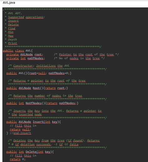 Solved In This Homework You Will Implement A Avl Tree