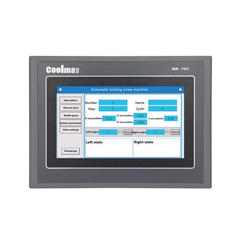 7 tft integrated hmi plc 226 163 35 6mm 6 7w plc touch screen interface
