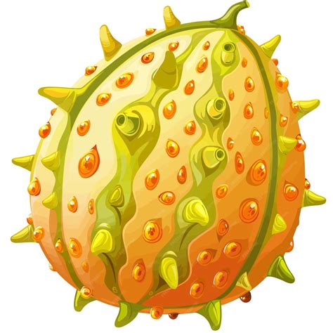 Kiwano Melon Premium Ai Generated Vector