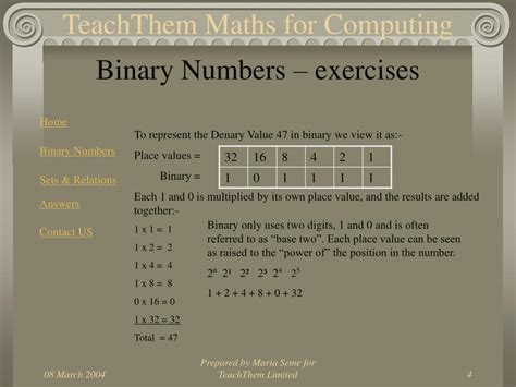 Binary Exercises With Answers