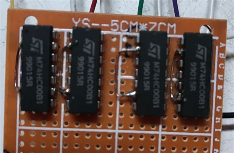 Building A 4 Bit Shift Register From 7400 Nand Gates For Gpio Output