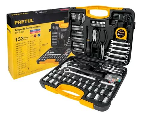 Set Herramientas Mecánica 133 Piezas Pretul 24223 Envío Gratis