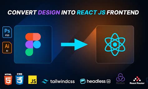 Do Figma Or Psd To React Js Frontend Using Tailwind Css By