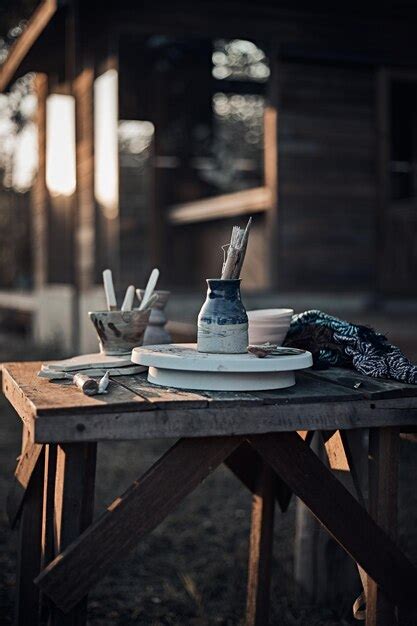 Premium Photo View Of Work Tools In Container On Table