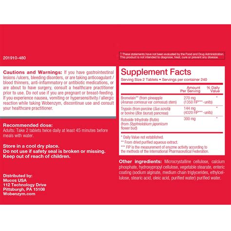 Wobenzym Plus 480 Tablets Amandavpilates