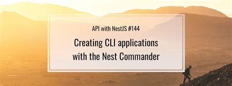 Api With Nestjs 144 Creating Cli Applications With The Nest Commander Rnestjsframework