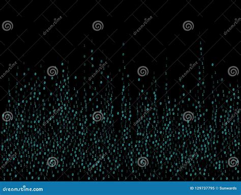 Binary Code Cyber Monday Sale Background Stock Vector Illustration Of Digit Neon