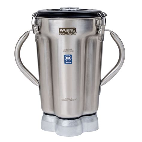 Waring Cac72 Replacement Stainless Steel Gallon Container With Blade Assembly And Lid For Cb
