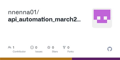 Github Nnenna01apiautomationmarch2023