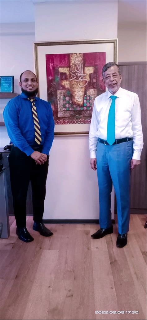 Abdullah Rizwan On Linkedin It Is Honor Me To Meet Honorable Cfo Meezan Bank Mr Shabbir Hamza