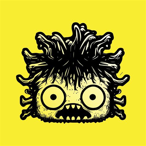 Funny Cartoon Face Expression Is Exaggerated And Comical Often