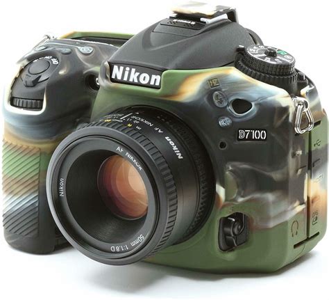 Funda Silicona Para Nikon D7100 D7200 Color Militar Fotosimple Cl