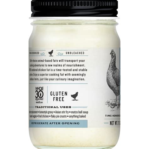 Epic Rendered Organic Chicken Fat Gluten Free Same Day Delivery Or