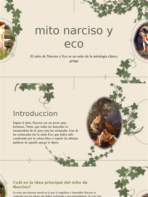 Mito De Narciso Y Eco Dio 3 Pdf