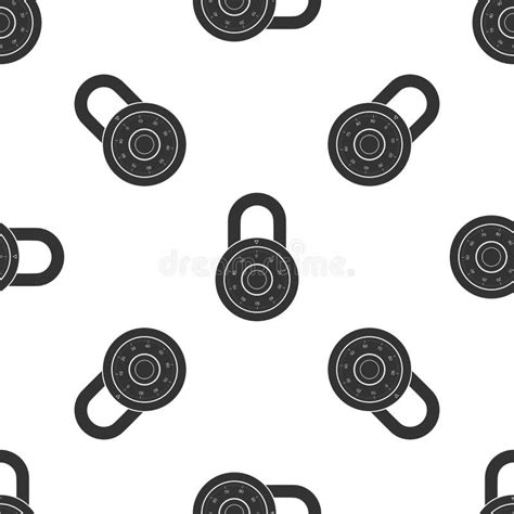 Safe Combination Lock Wheel Icon Isolated Seamless Pattern On White Background Combination