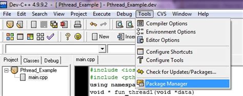 Configure Pthread Library In Devc