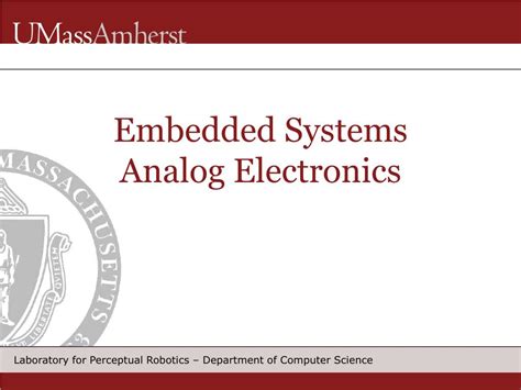 Ppt Embedded Systems Analog Electronics Powerpoint Presentation Free