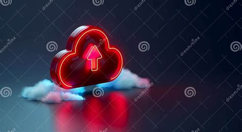 Cloud Upload Data Storage Database Cloud Computing Concept Stock