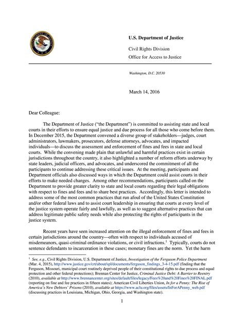 Doj Dear Colleague Letter Fill Out And Sign Online Dochub