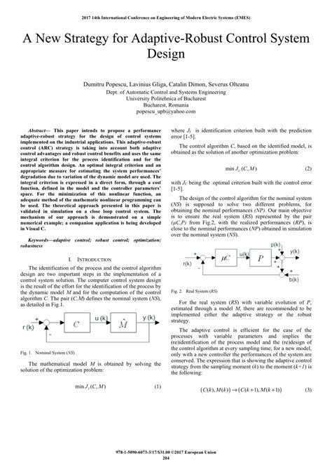 PDF A New Strategy For Adaptive Robust Control System Design