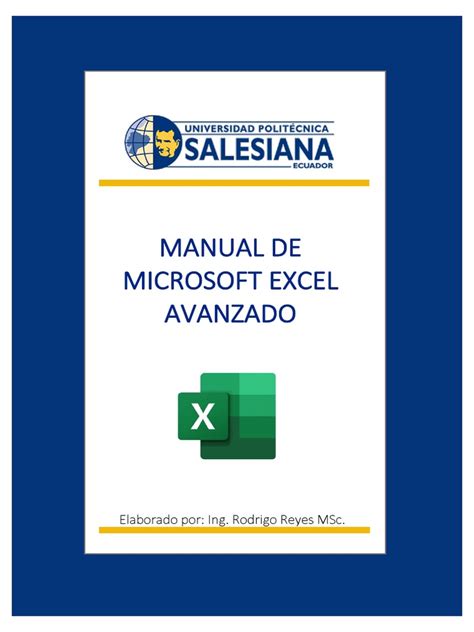 manual excel avanzado pdf microsoft excel microsoft