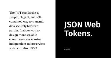 json web tokens