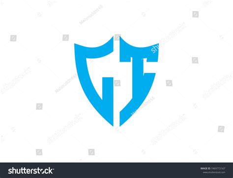Letter Monogram Shield Shape Design Template Stock Vector Royalty Free 1969772167 Shutterstock