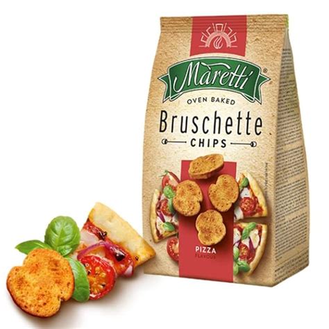 Maretti Oven Baked Bruschette Chips Pizza, 70 grams : Amazon.in ...