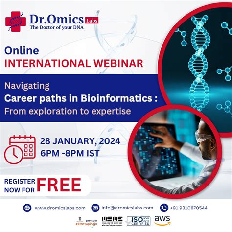 International Webinar Career Path In Bioinformatics Dromics Labs